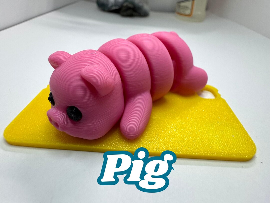 Pig Fidget Toy Mini Articulating Desk Pig Buddy Adorable Pig Animal ...