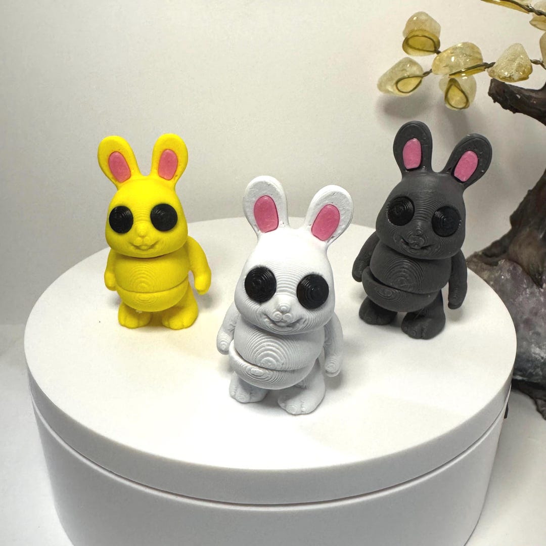 Easter Bunny Fidget Toy – Articulated Rabbit – Sensory Calming Stress ...
