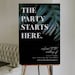 Party Starts Here Sign Tropical Wedding Welcome Sign - Etsy