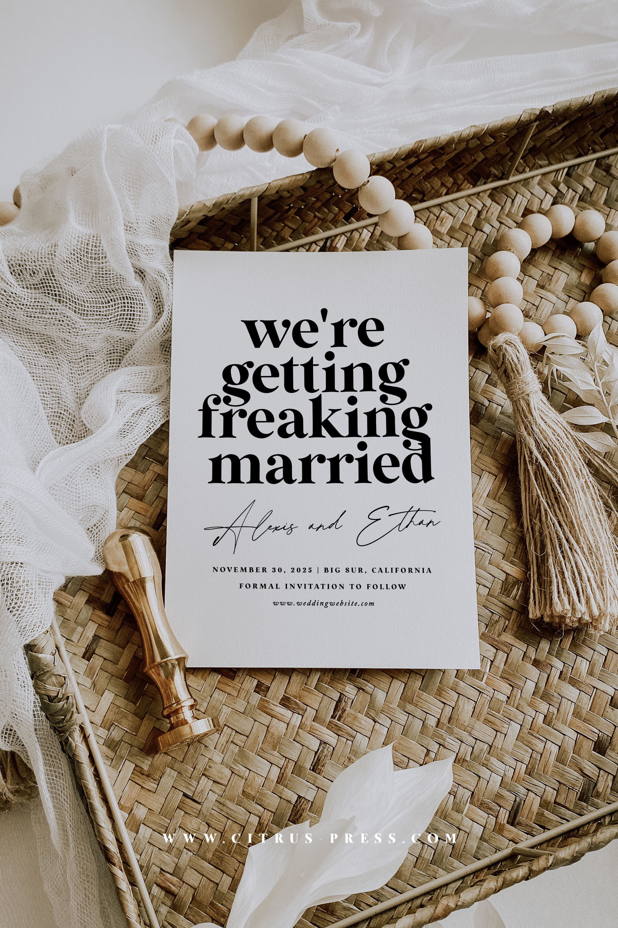 Re save the date store