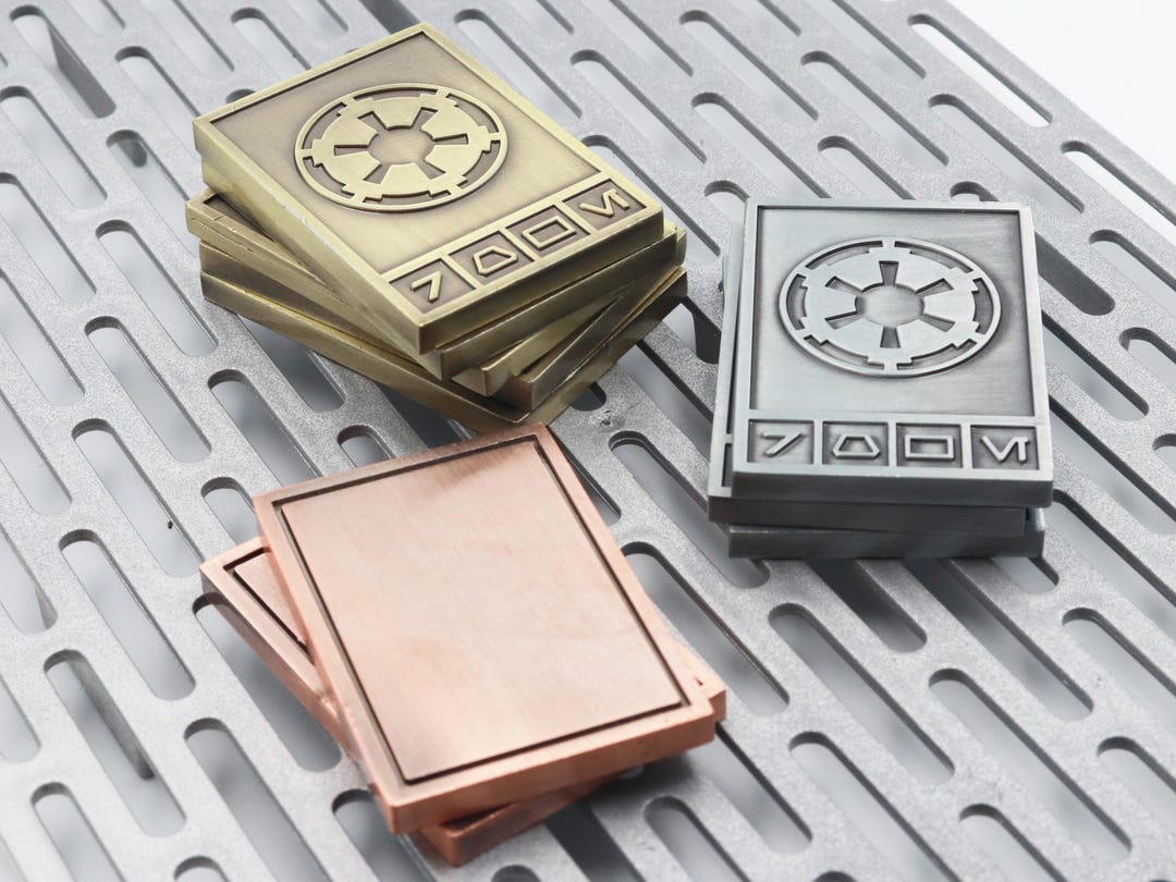 Imperial Credits // Metal Star Wars Credit Pieces // Sabacc Game Token ...