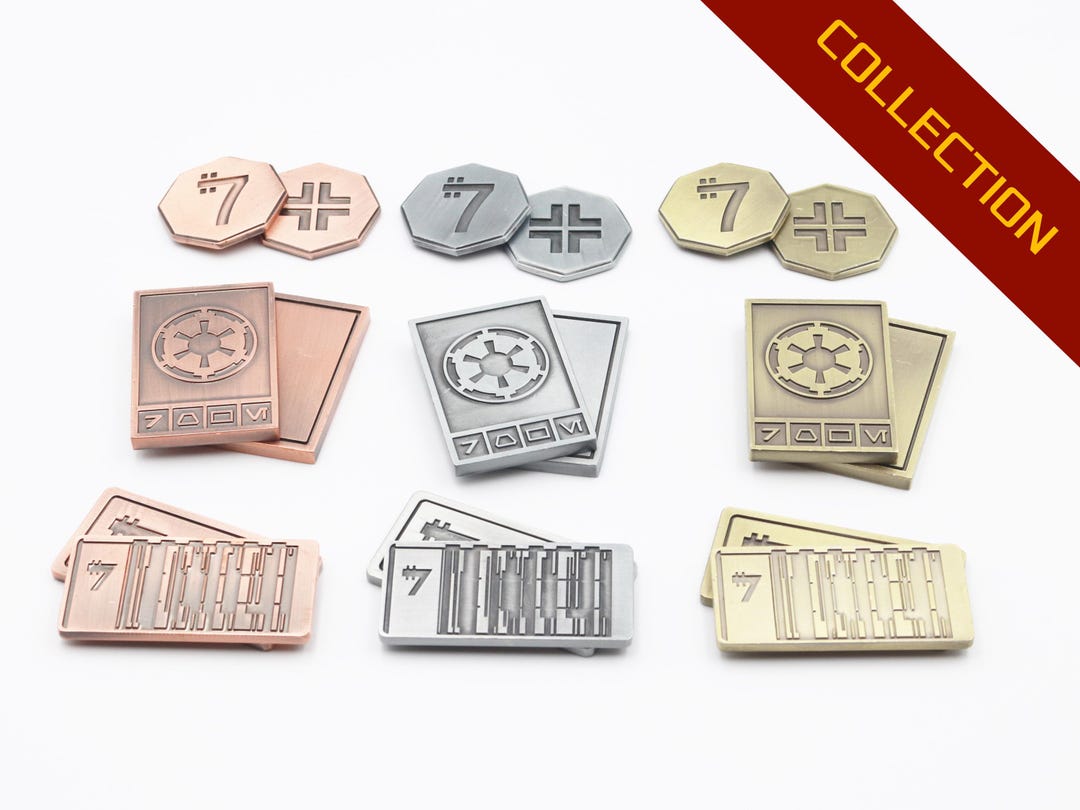 Credit Starter Set (18 Coins) // Metal Star Wars Credit Pieces ...