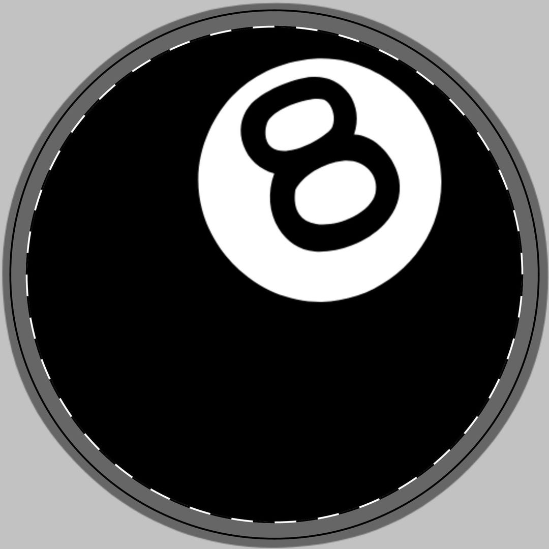 Lucky 8 Ball Coaster Billiards Pool Ball 8 Round Coasters Home Decor ...