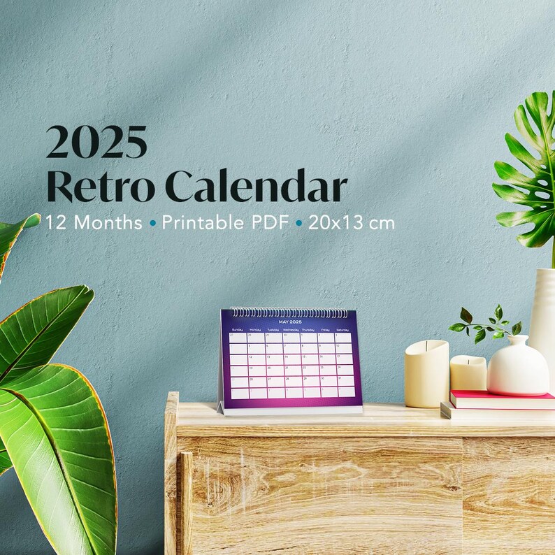 2025 Retro Calendar, 2025 Retro Wall Calendar, Inventions Retro ...