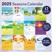 2025 Nature 4 Seasons Calendar, Printable 2025 Calendar, Seasonal ...