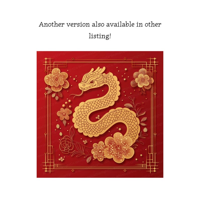 Lunar New Year 2025 Year of the Snake Clipart, Printable Chinese Zodiac ...