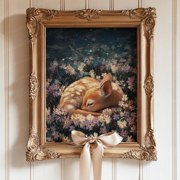 Tiny Fawn Prints - Etsy