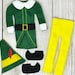 Elf Coat Hat Pants Shoes, Elf Christmas Outfit, Doll Clothing ...