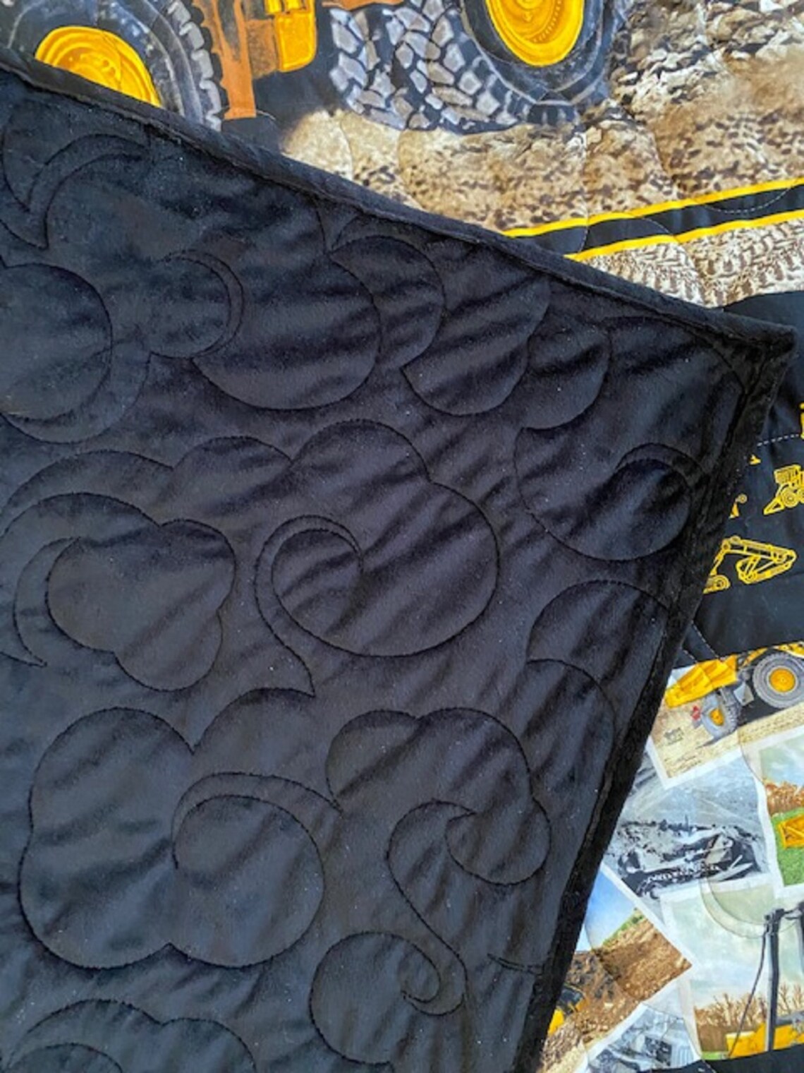 CAT Equipment Machinery Construction Twin-sized Lap Quilt, Heavy ...