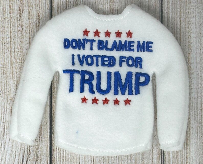 Trump 2024 Elf Sweater, Doll Clothing, Political Shirt, Elf Props, Elf ...