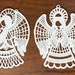 FSL Angel Collection#2 - Set of 10, Embroidered Angel Ornaments, Angel ...