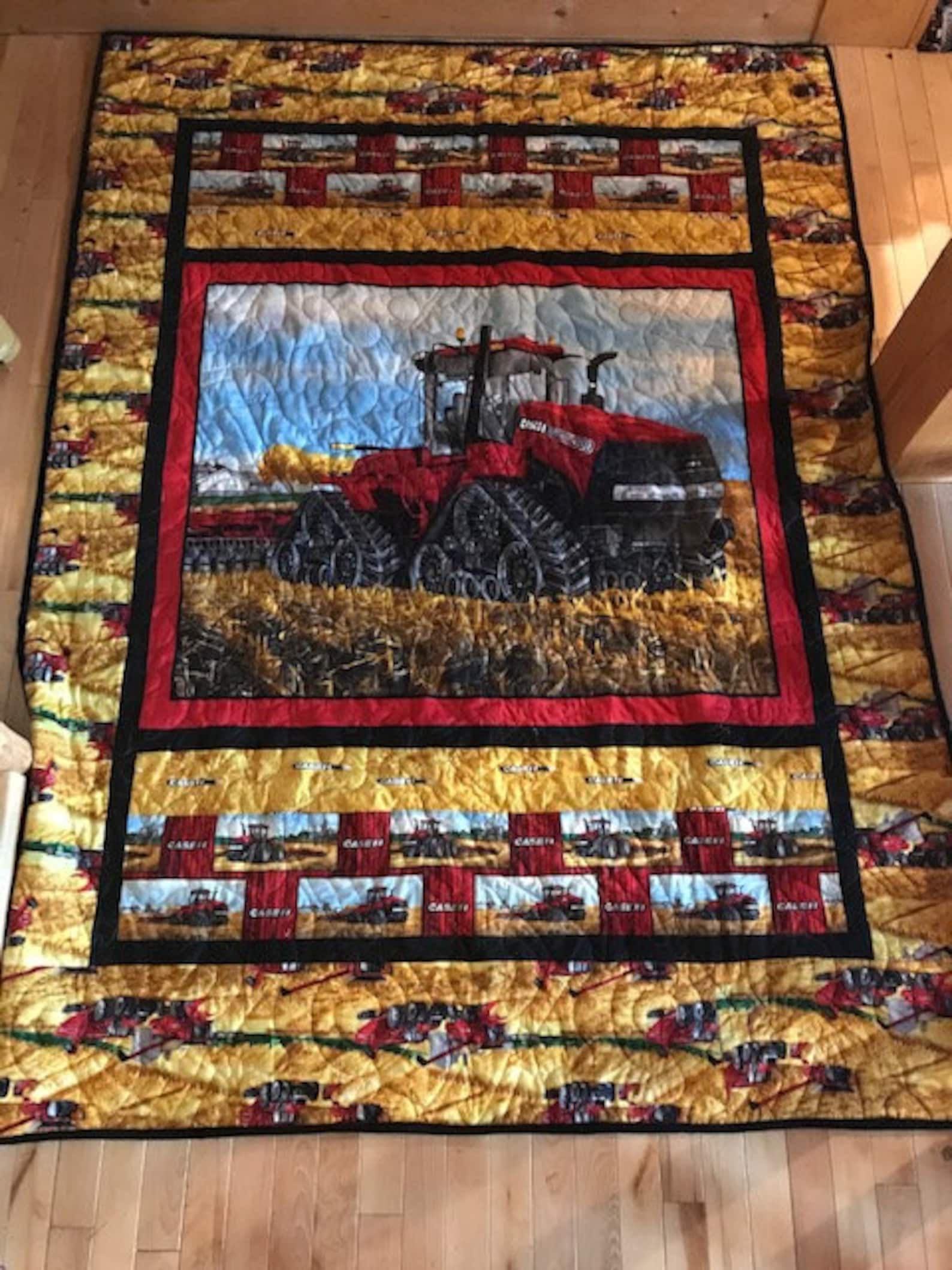 Case IH Quad Tractor Quilt - Etsy