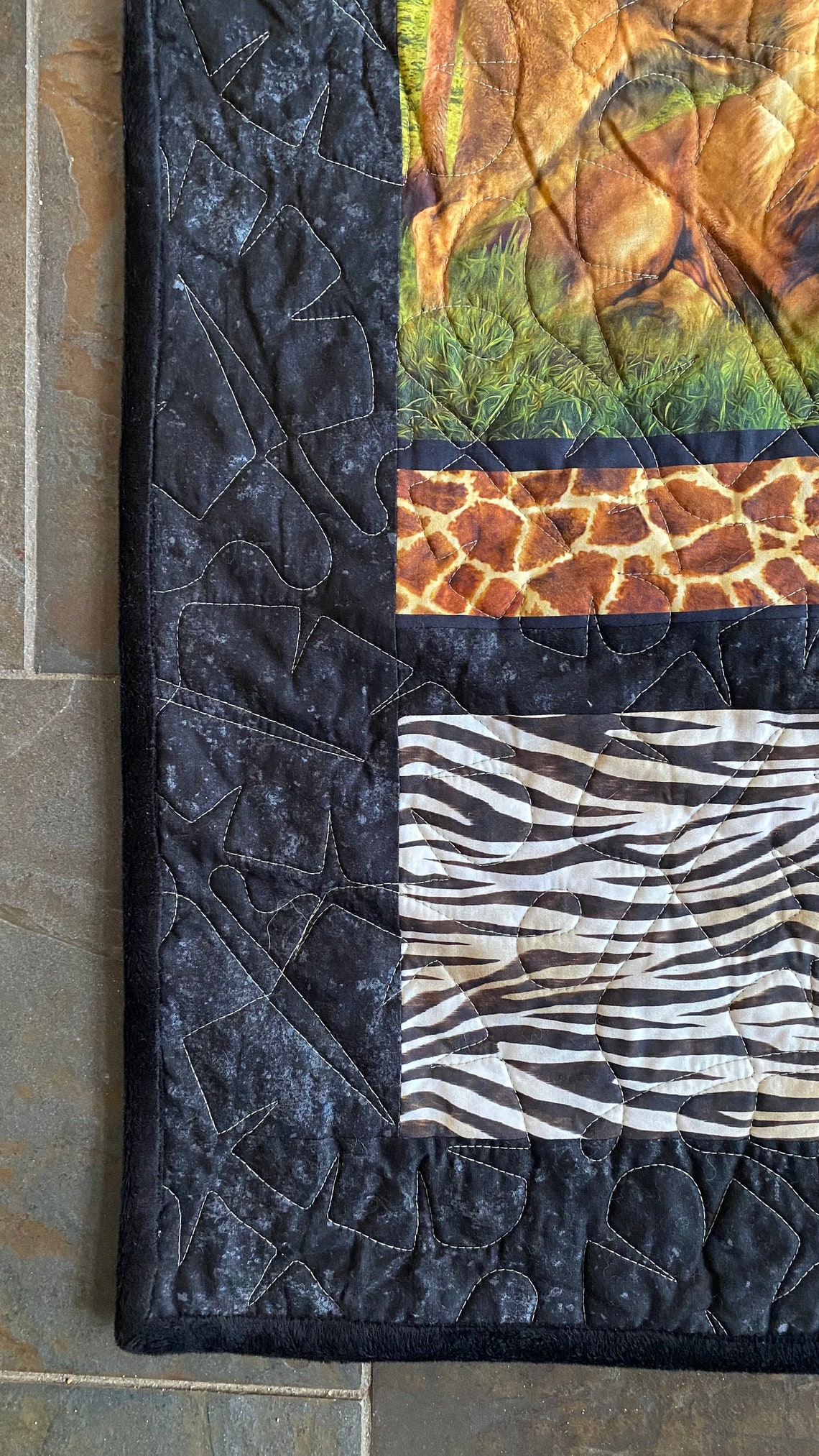 African Animals 52 X 59 Soft Minky Backing - Etsy