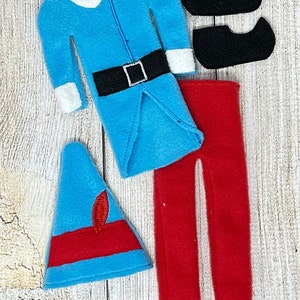 Elf Coat Hat Pants Shoes, Elf Christmas Outfit, Doll Clothing ...