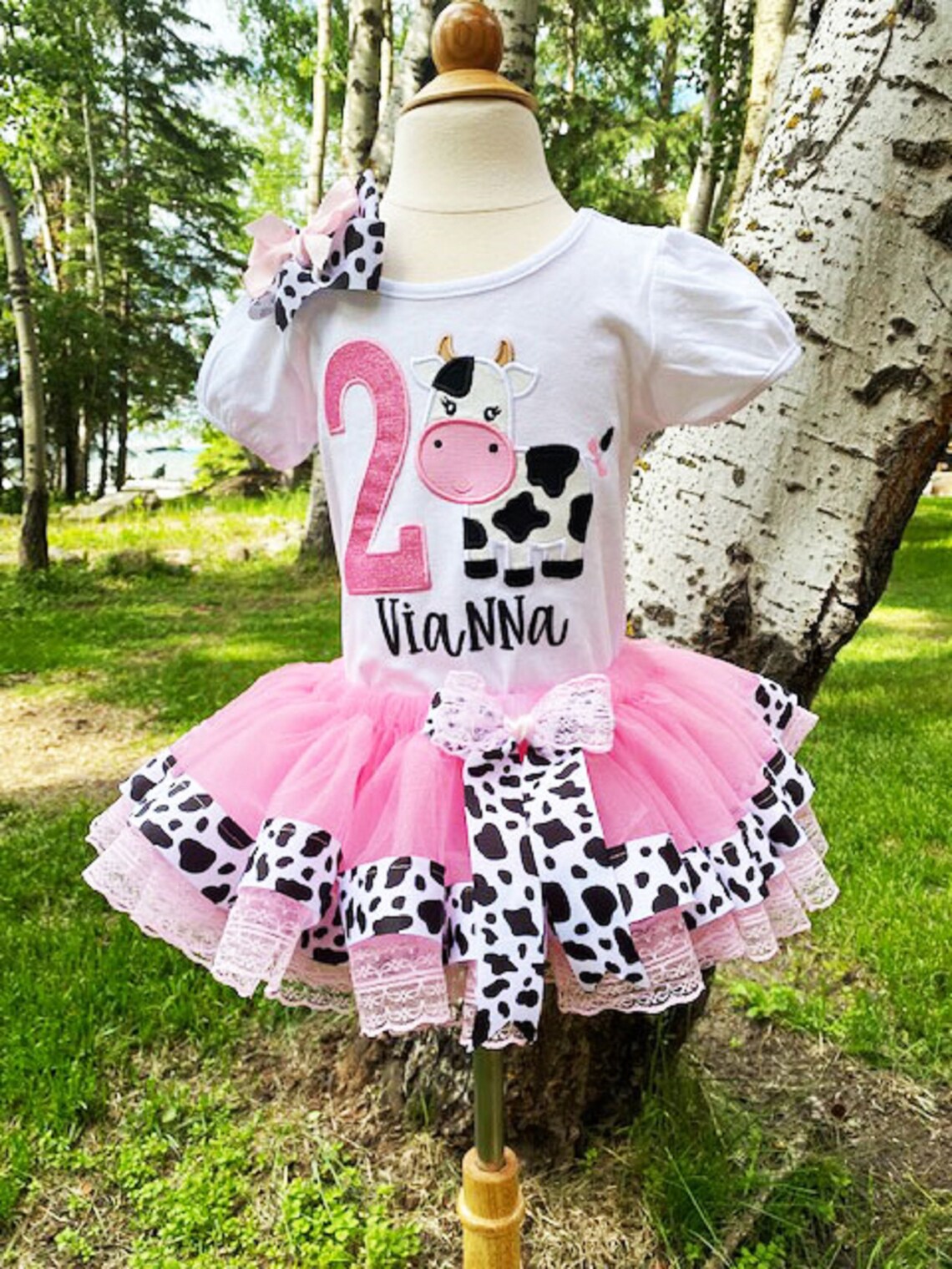 Cow Theme Birthday Tutu Cow Birthday Outfit Farm Animal - Etsy