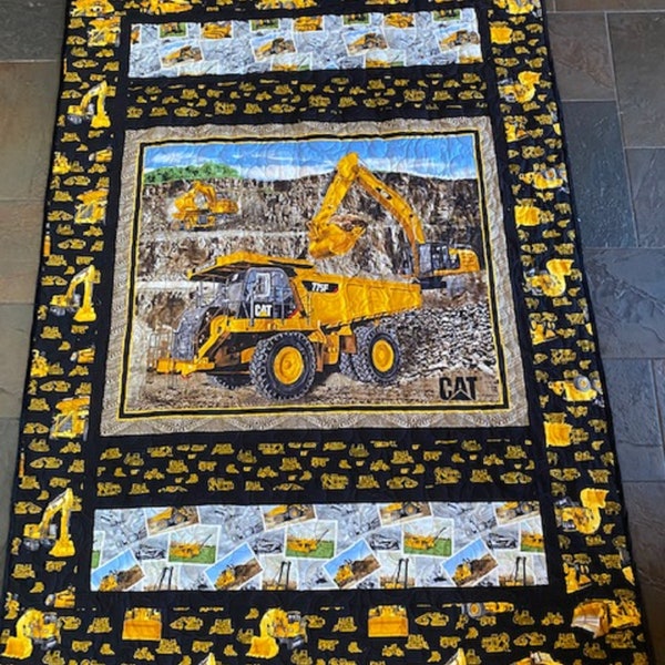 Construction Quilt Panel - Etsy