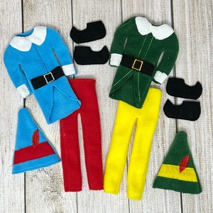 Elf Coat Hat Pants Shoes, Elf Christmas Outfit, Doll Clothing ...
