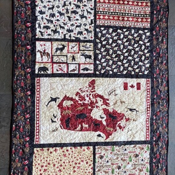 Map Quilt - Etsy
