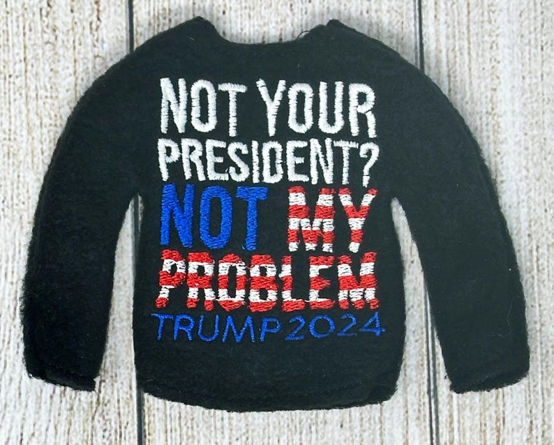 Trump 2024 Elf Sweater, Doll Clothing, Political Shirt, Elf Props, Elf ...