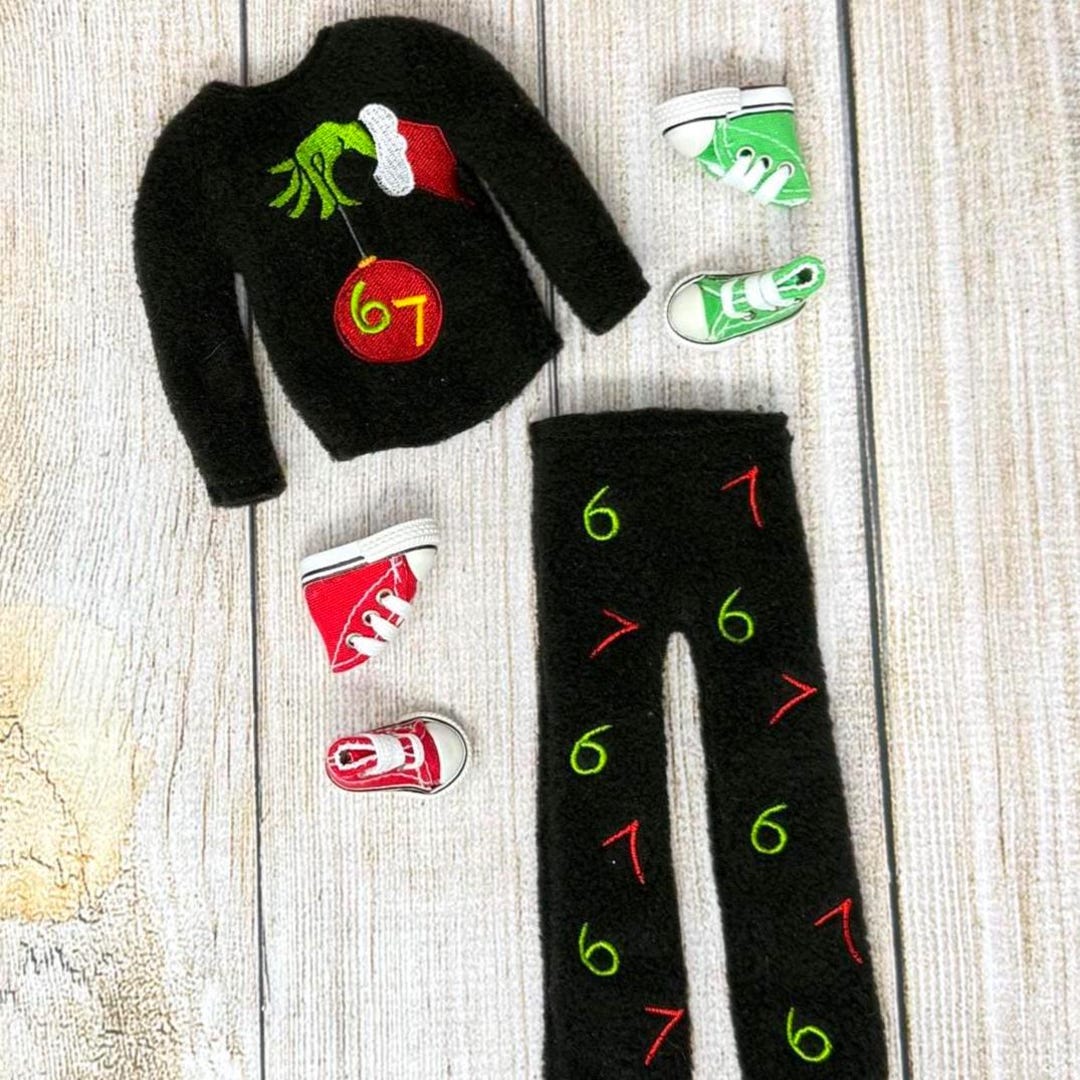 6 7 Elf Ornament Drop Costume, Doll Clothing, Christmas Elf, Elf Props ...