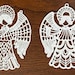 FSL Angel Collection#2 - Set of 10, Embroidered Angel Ornaments, Angel ...