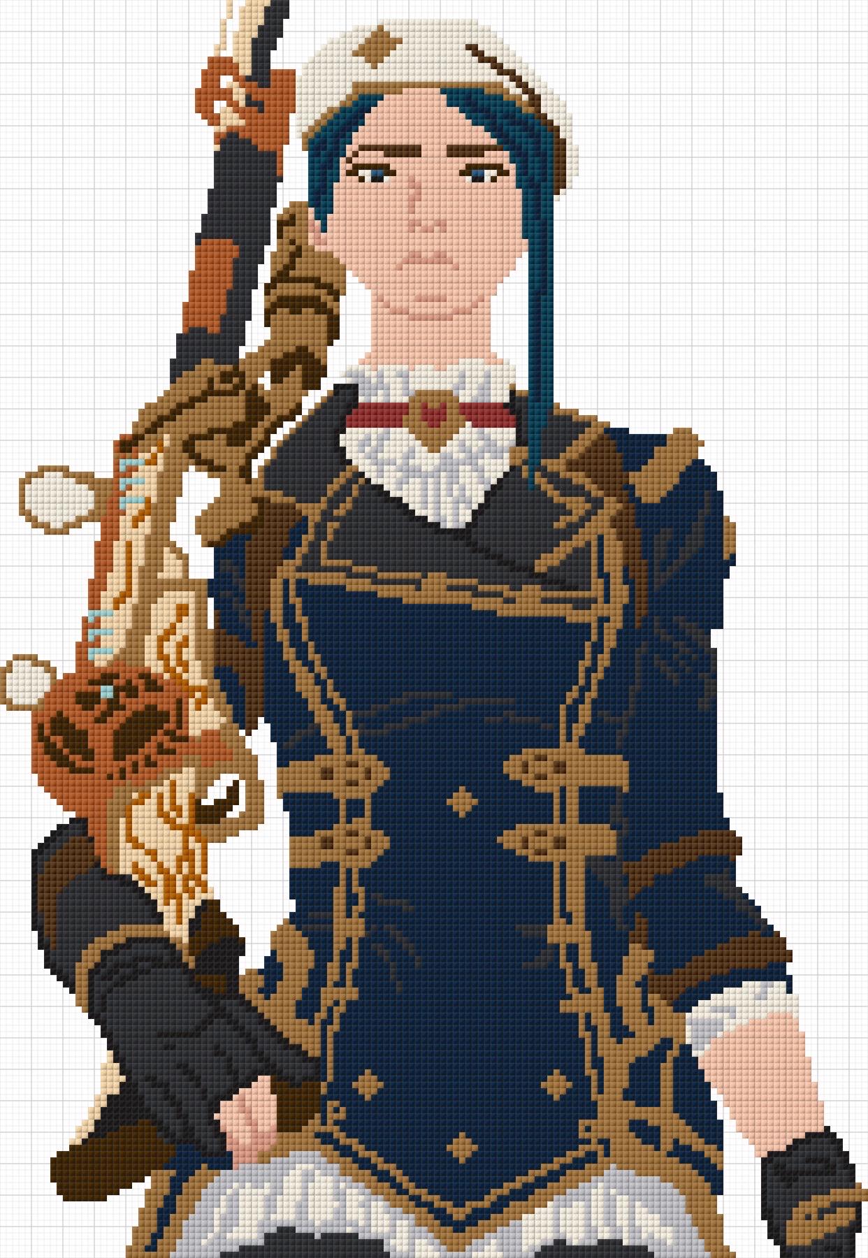Arcane Caitlyn Cross Stitch Pattern - Etsy