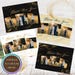 Elegant Black & Gold New Years Photo Card Template (digital Design) - Etsy