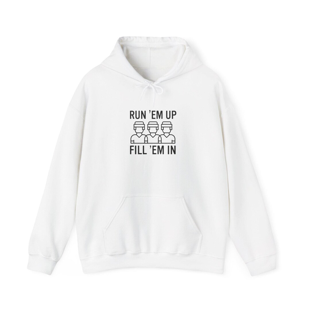 Shoresy Run 'em Up, Fill 'em in Hooded Sweatshirt - Etsy