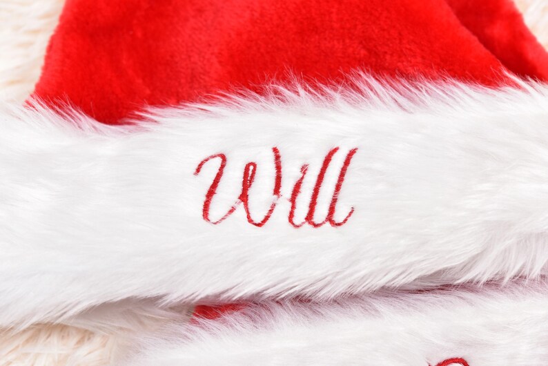 Santa's Beanie Custom Santa Hats, Hats for Christmas,plush Velvet ...