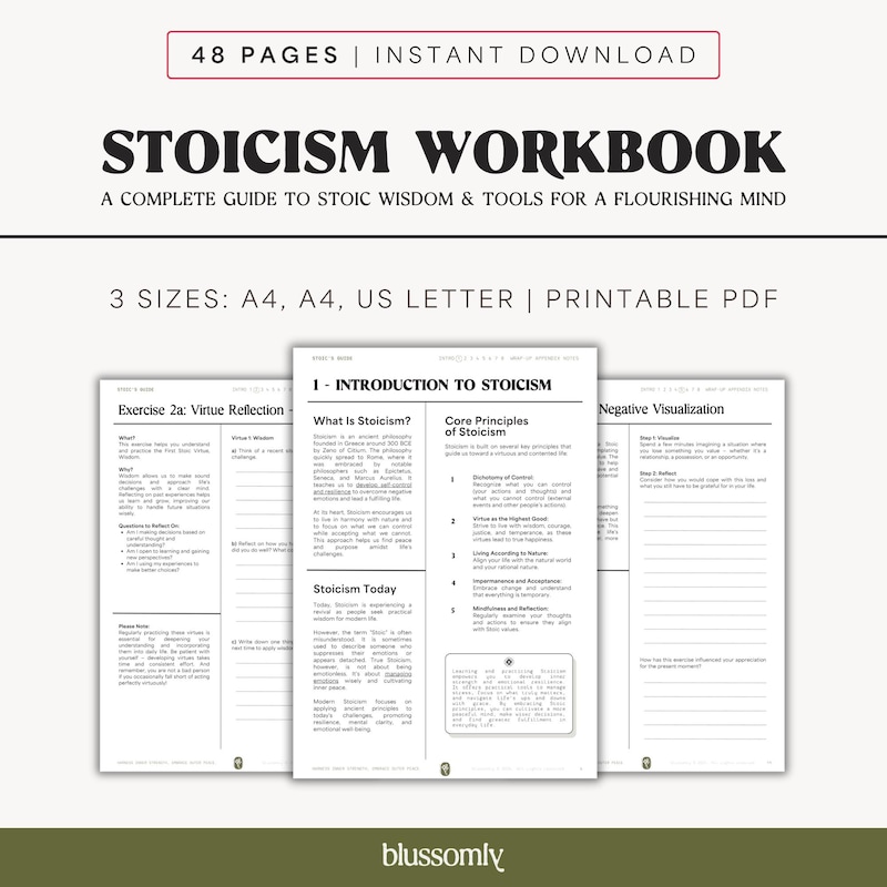 Stoic Pdf Planner - Etsy