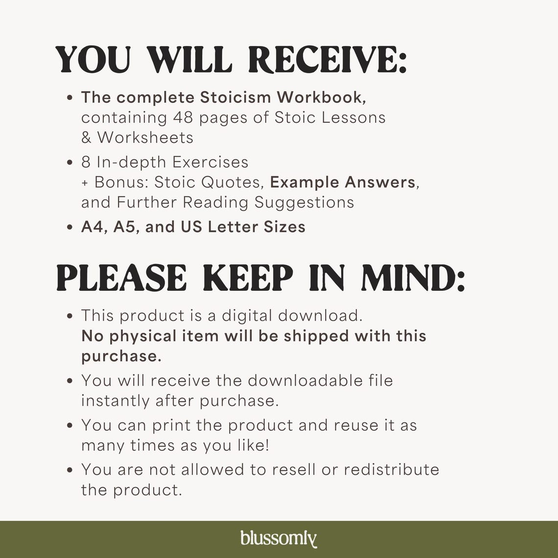 Stoic Mindset Workbook: Resilience & Personal Growth (PDF) - Etsy