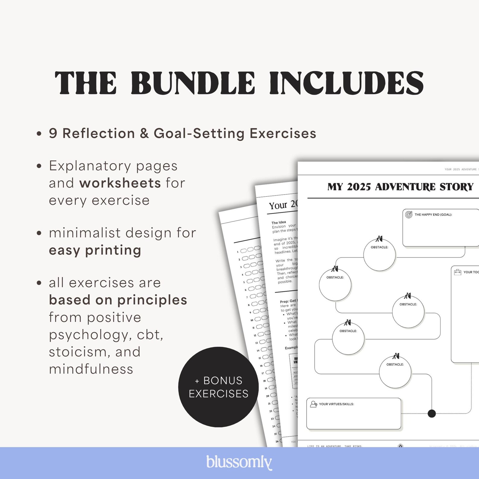 Yearly Reflection & 2025 Goal Planner | Printable Worksheets and ...