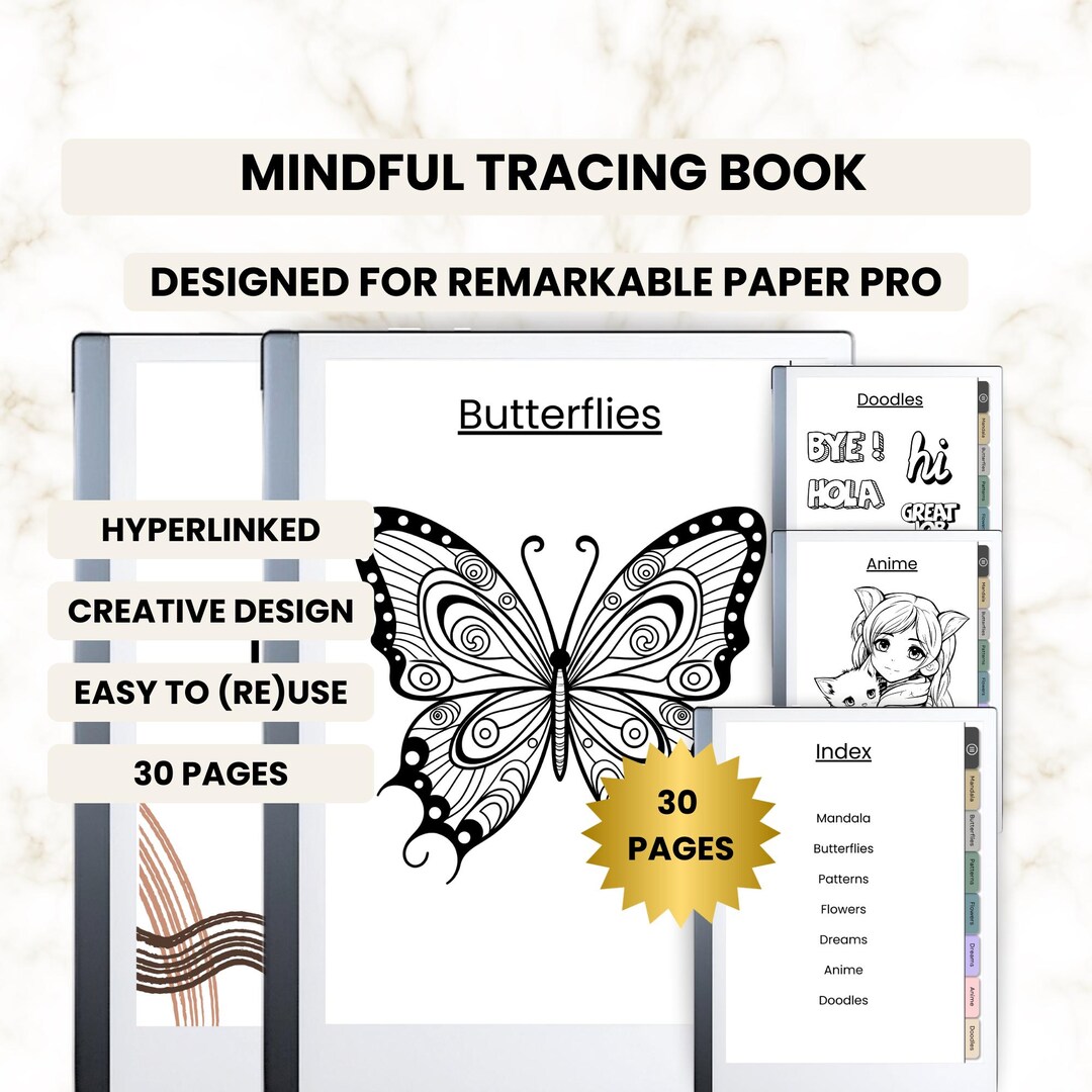 Tracing Book for Remarkable Paper Pro - Hyperlinked Pdf - Journal ...