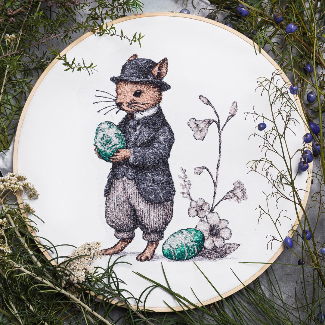 Whispers of Easter Dawn - the Gentle Custodian | Machine Embroidery ...