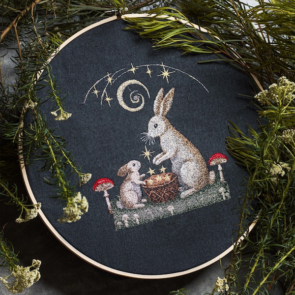 Embroidery Rabbit - Etsy