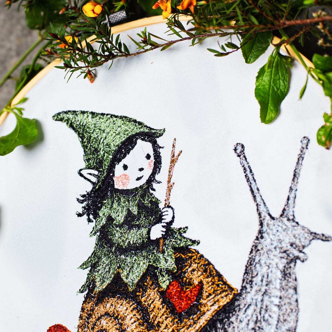 Elves of Fern Hallow – the Slow Wanderer Machine Embroidery Design - Etsy
