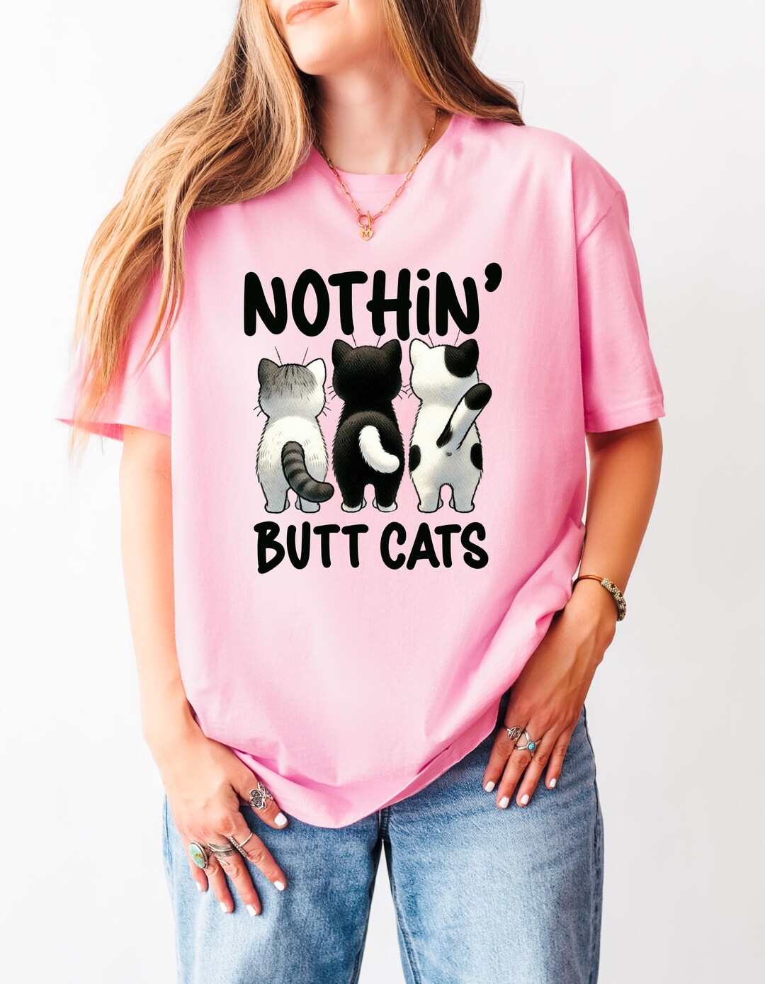 Nothin Butt Cats Shirt, Funny Cat Butt Shirt, Quirky Cat Shirt ...