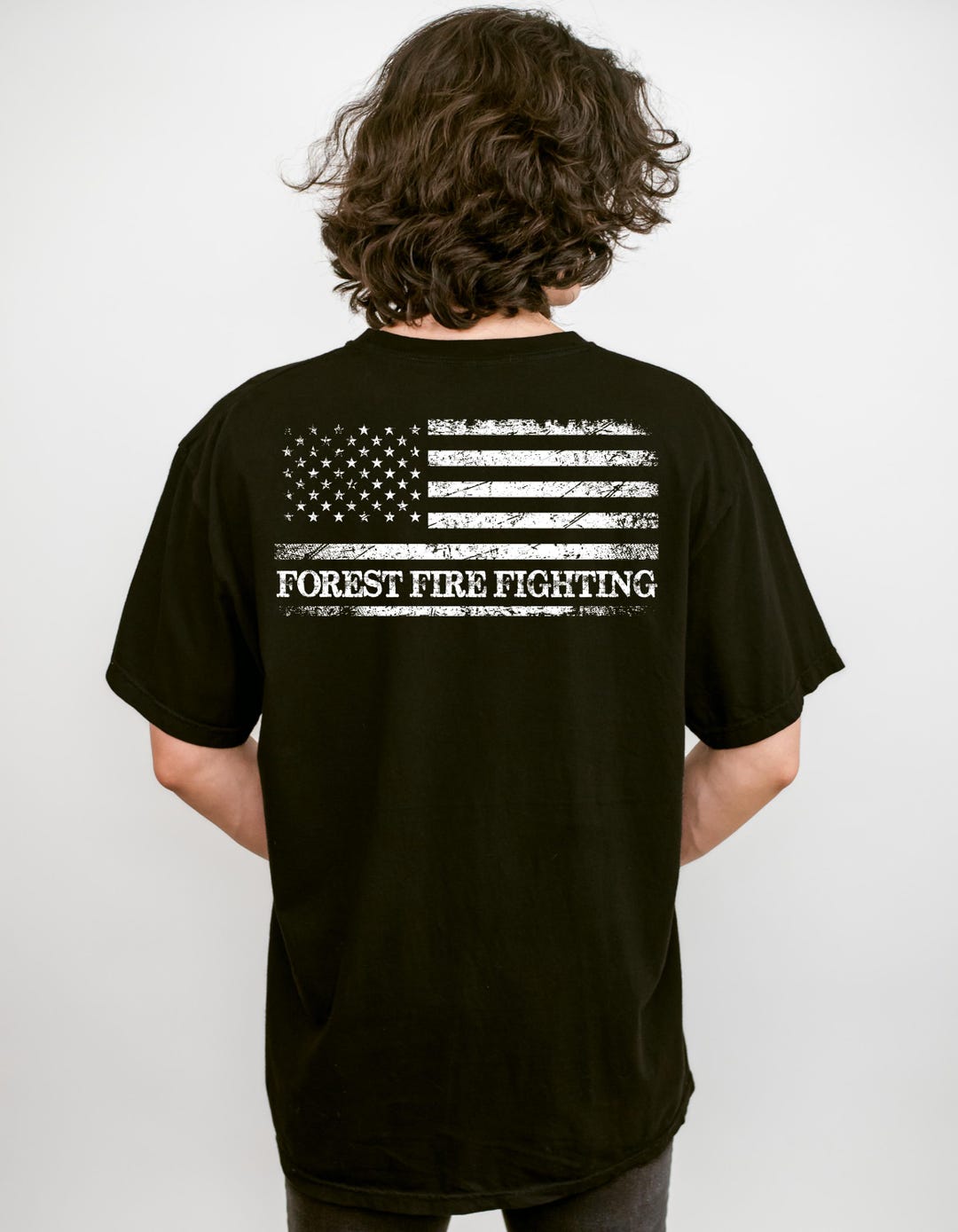 Forest Fire Fighting T-shirt - Personalized Firefighter Shirt With ...