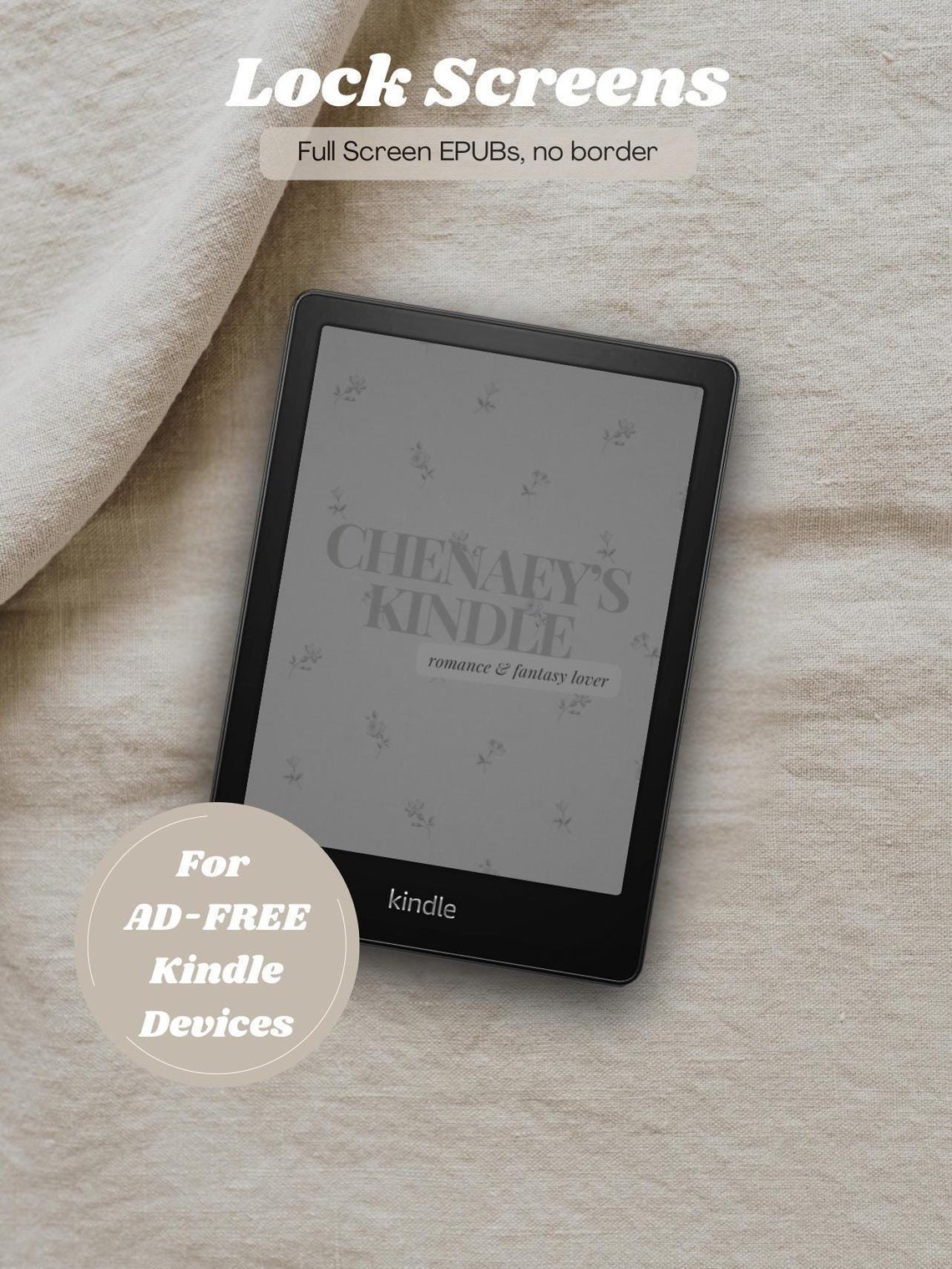 CUSTOM Name and Favourite Genre(s) - FULL SCREEN Kindle Screensaver ...