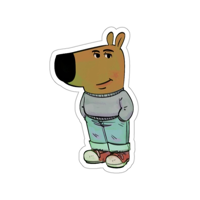 Chill Guy Meme Sticker, Funny Laptop Decal, Cool Water Bottle Label ...