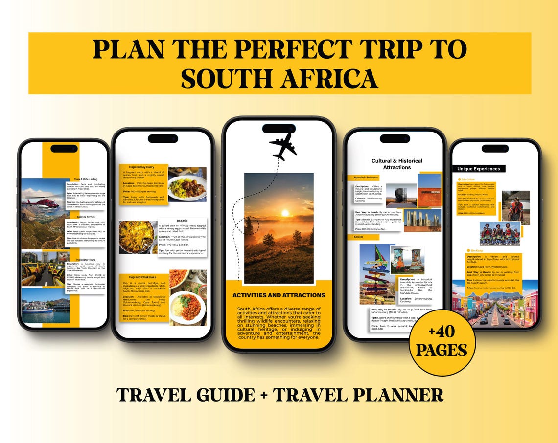 South Africa Travel Guide - Etsy