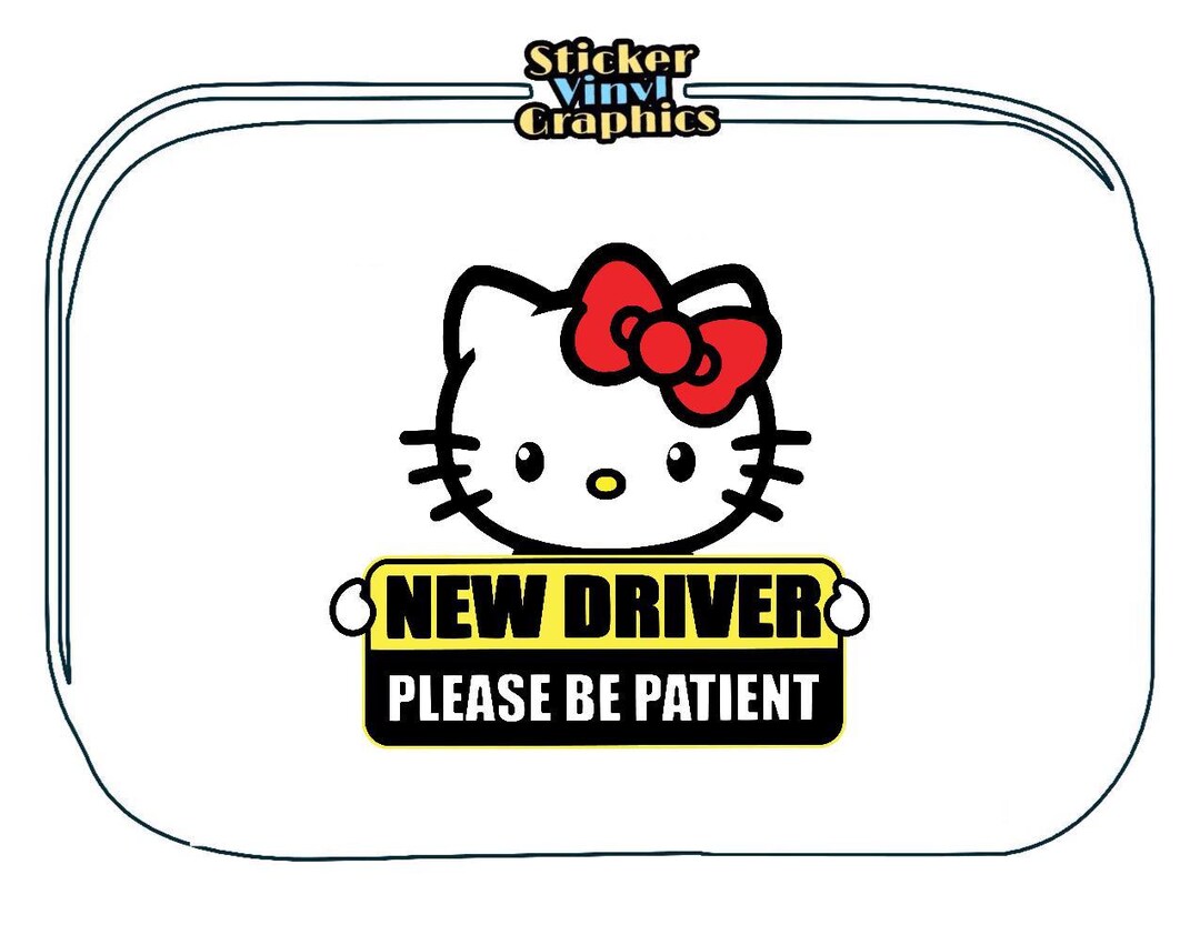 Hello Kitty New Driver - Etsy
