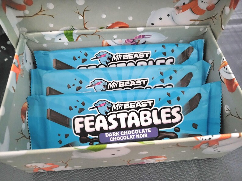 Mr. Beast Feastables Dark Chocolate Bar - Etsy