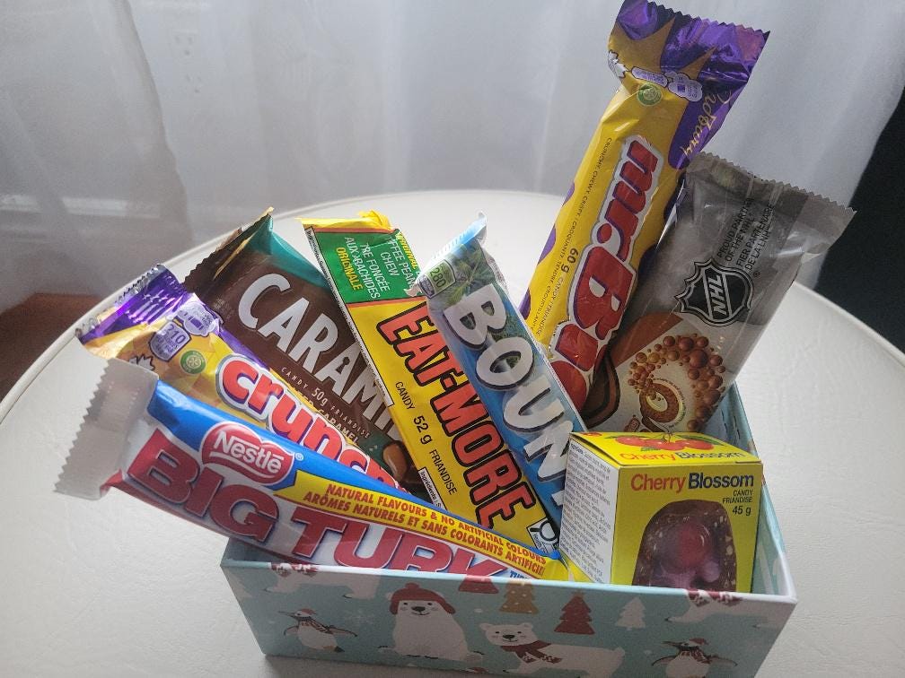Canadian Chocolate Bars Gift Box - Etsy