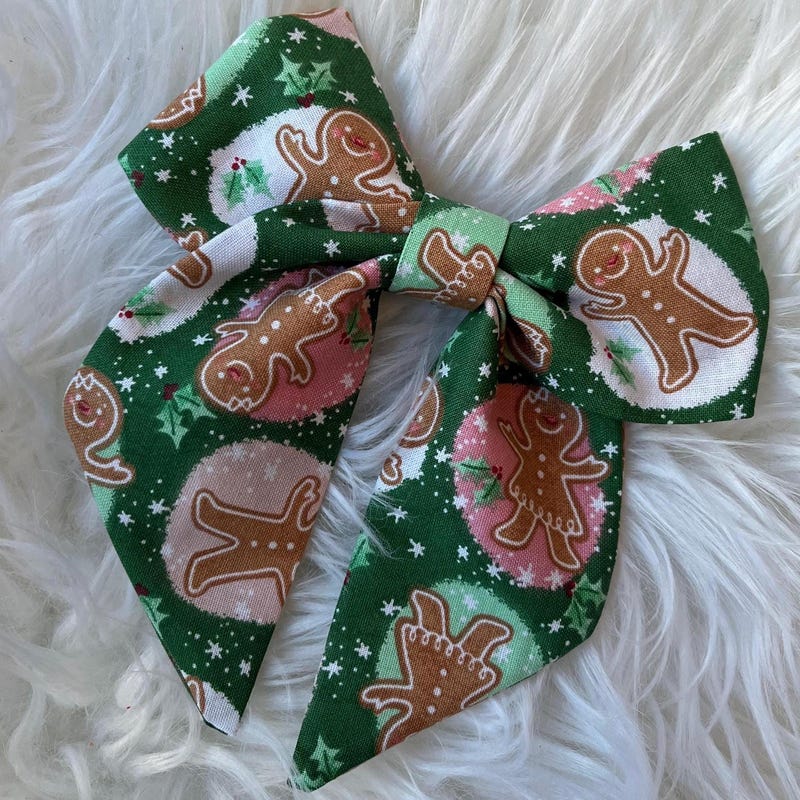 Gingerbread Hair Bow - Etsy