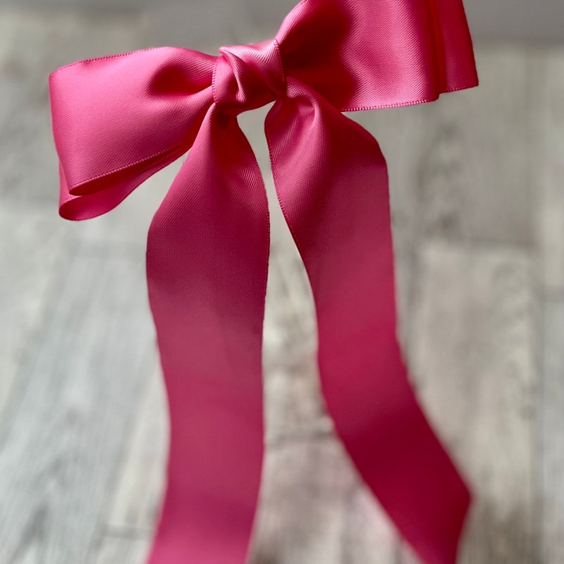 Hot Pink Hair Bow - Etsy