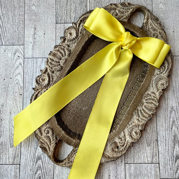Yellow Hair Bow - Etsy