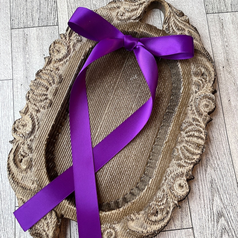 Purple Hair Bow - Etsy