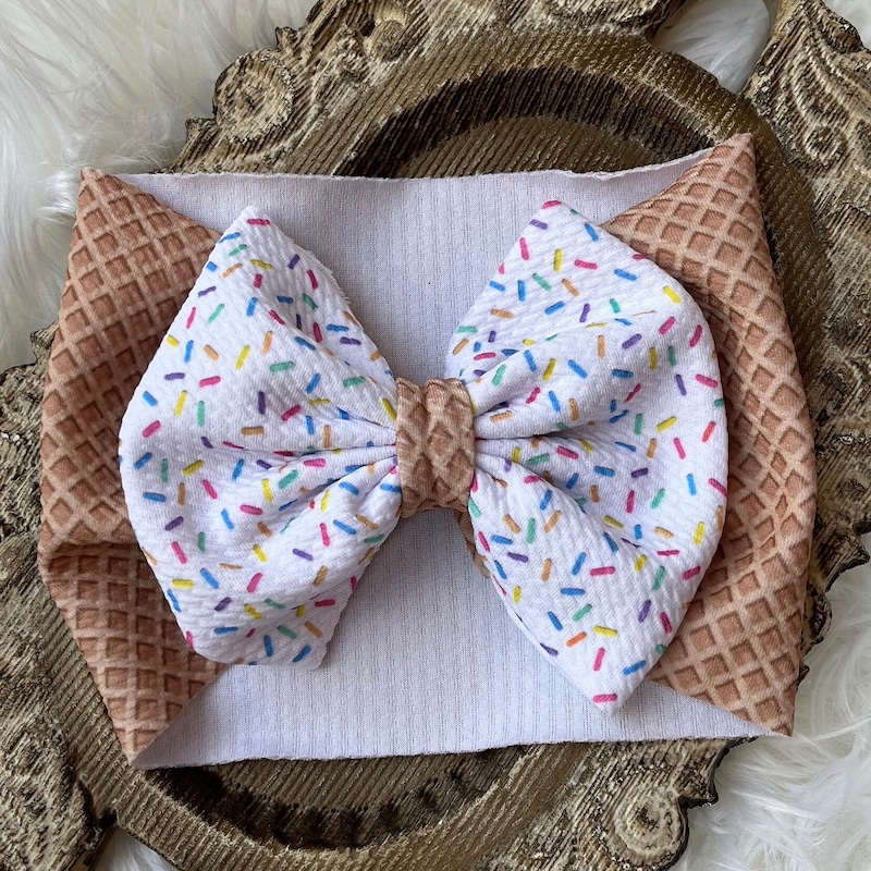 Ice Cream Hair Bow - Etsy