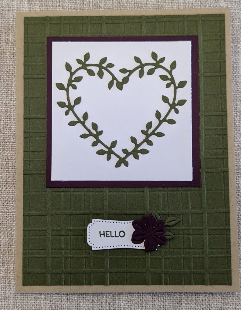 Heart Greeting Card, Handcrafted Card, Trendy Bday Card for Her, Unique ...